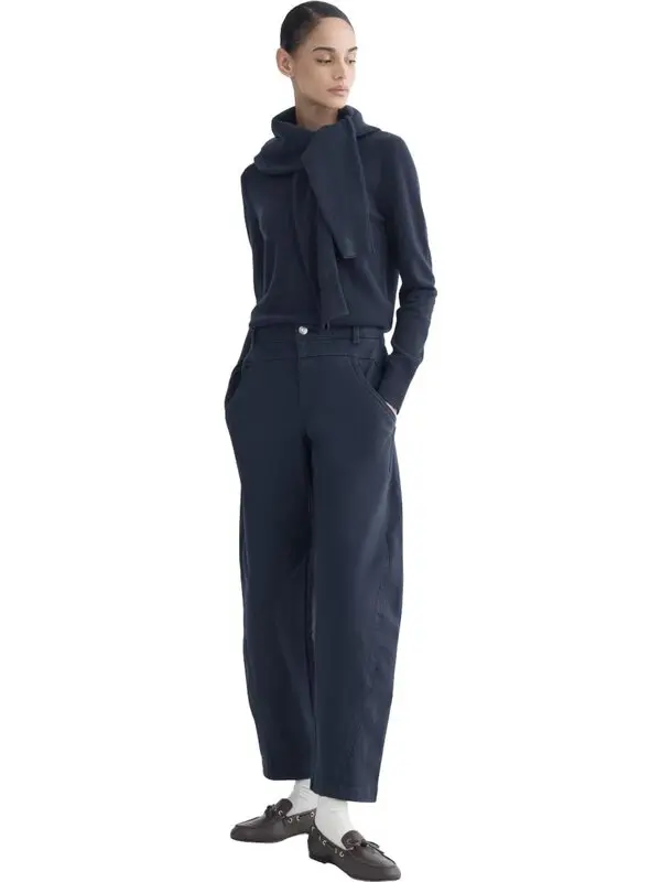 Everlane Double-stitch Barrel Pant - Navy