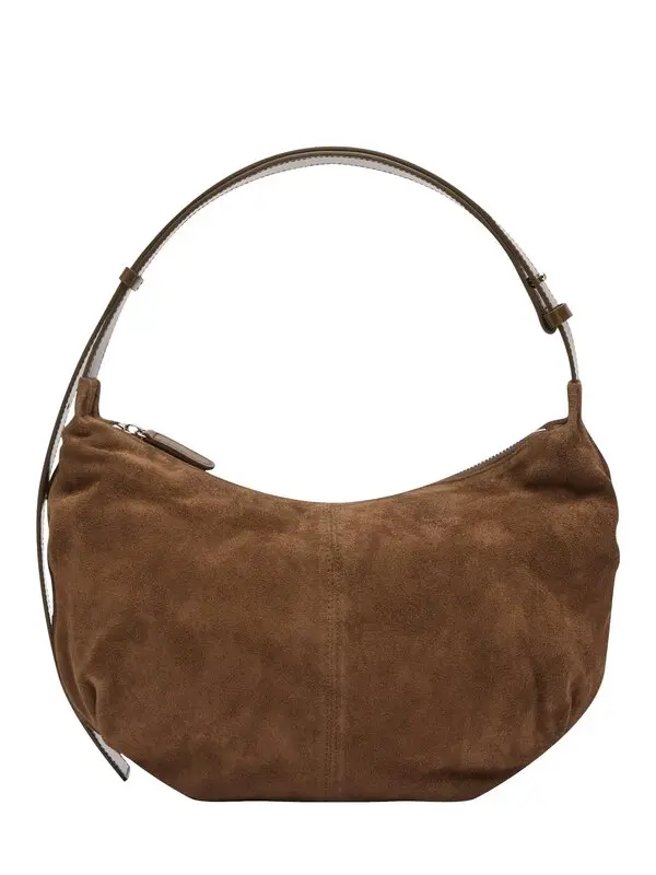 NOTHING WRITTEN Ht Suede Shoulder Bag - Caramel