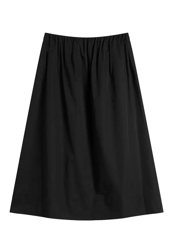 NOTHING WRITTEN Leia A-line Midi Skirt - Black