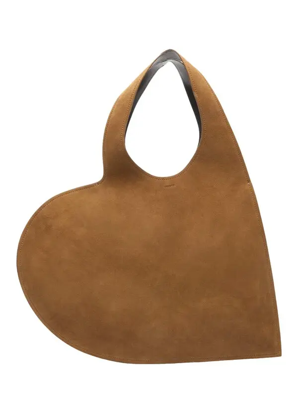 Coperni Double Heart Tote - Brown Dark