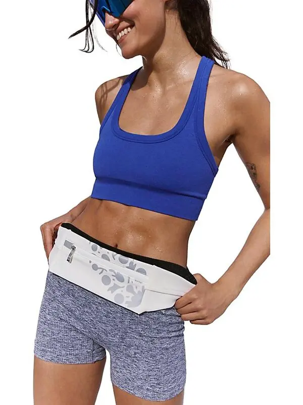 Free People Reflective Buti Runner Belt Bag - Ivory