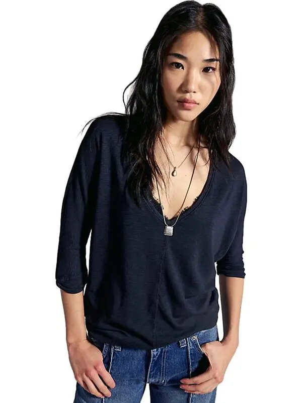 Free People High Line Tee - Black