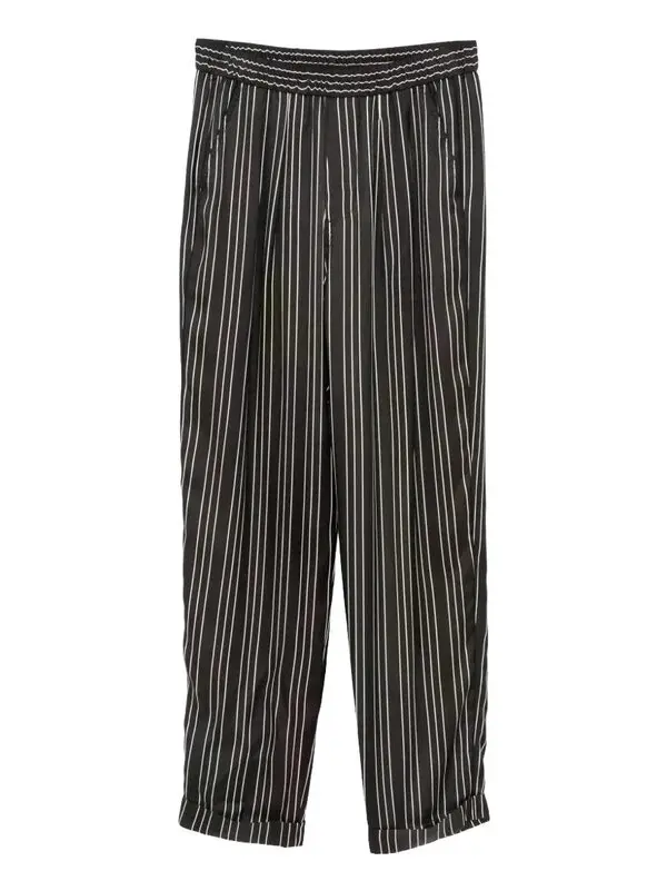 TOM FORD Striped Trousers - Black