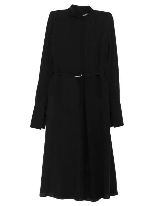 TOM FORD Belted Dress - Black