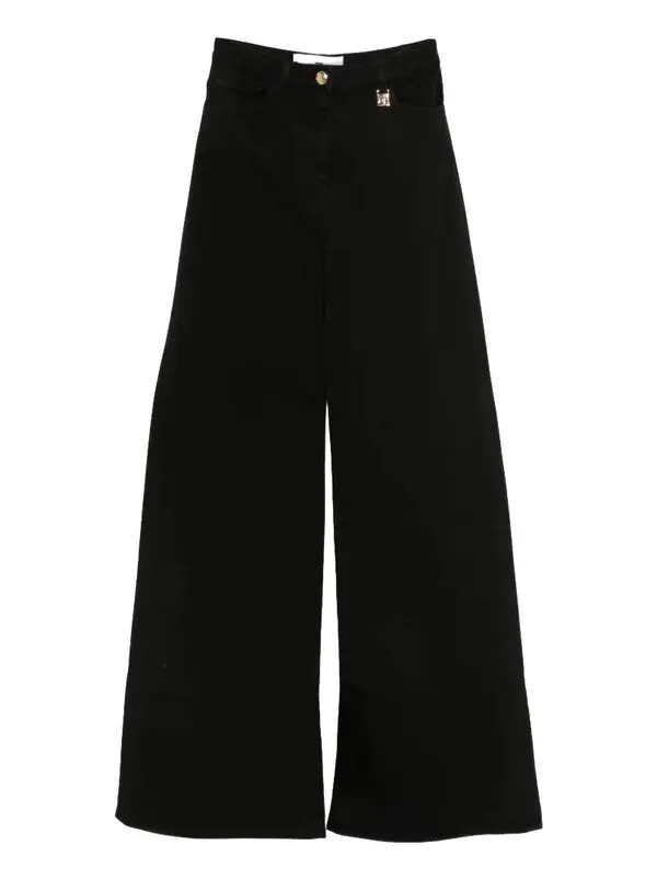 Elisabetta Franchi Flared Jeans - Black