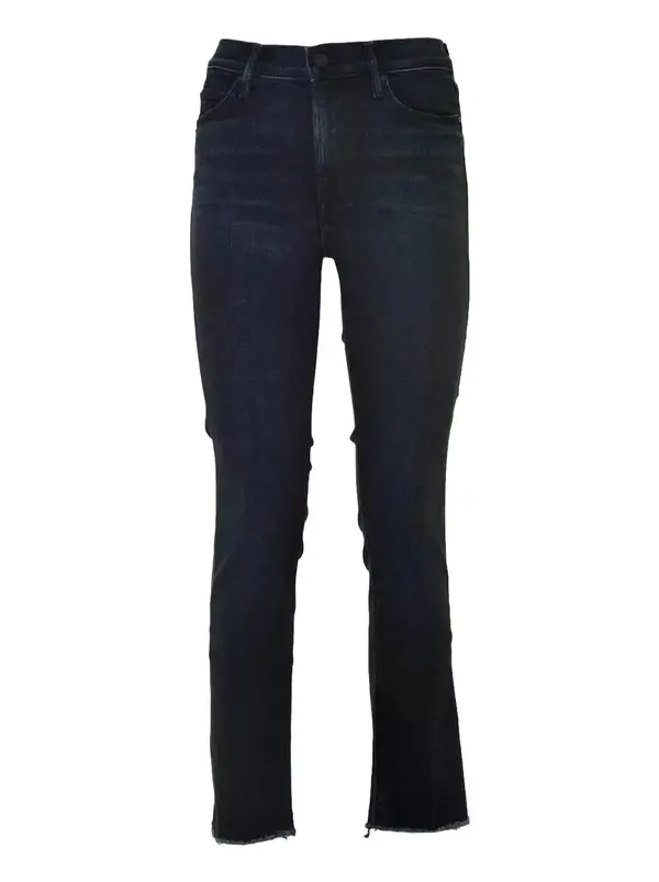 MOTHER The Rascal Straight Leg Jeans - Black