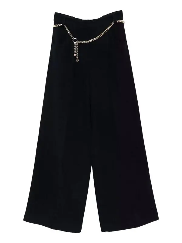 Maje Chain-detail Trousers - Blue