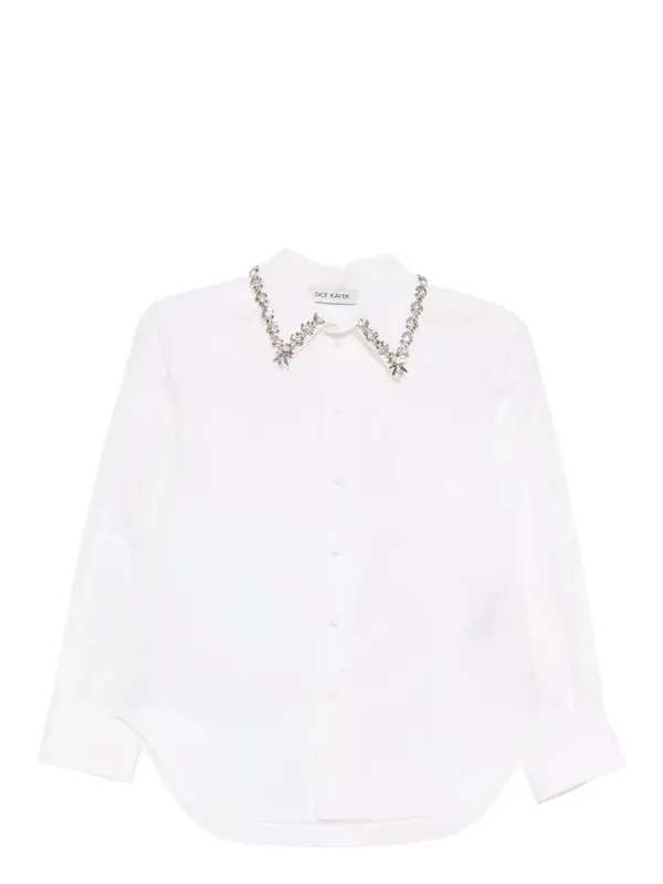 Dice Kayek Crystal-embellished Shirt - White