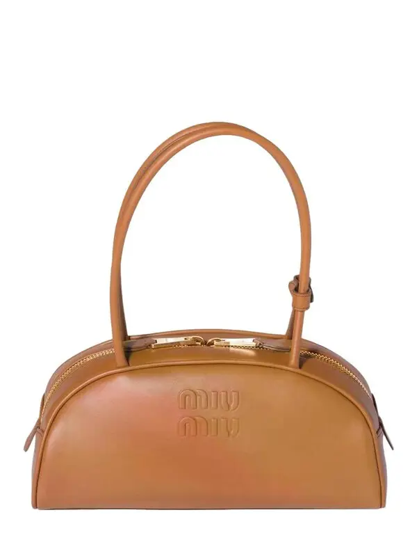 Miu Miu Leather Shoulder Bag - Brown