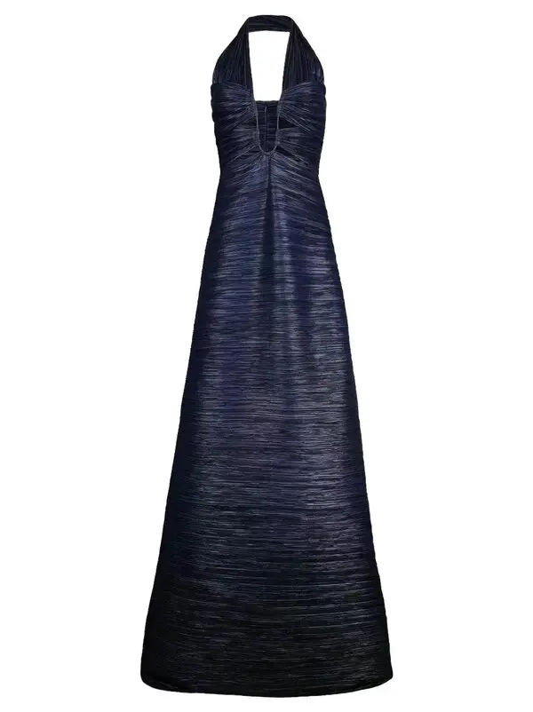 Cult Gaia Jahzara Halter-neck Dress - Blue