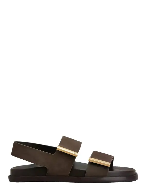 TOD'S Bars Strap Sandals - Brown