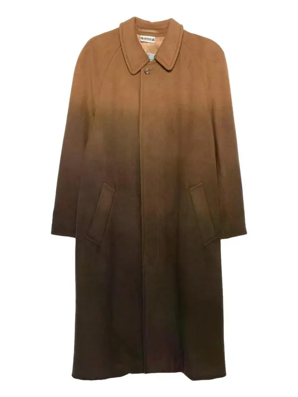 A.N.G.E.L.O. VINTAGE CULT Virgin Wool Ombré Coat - Brown
