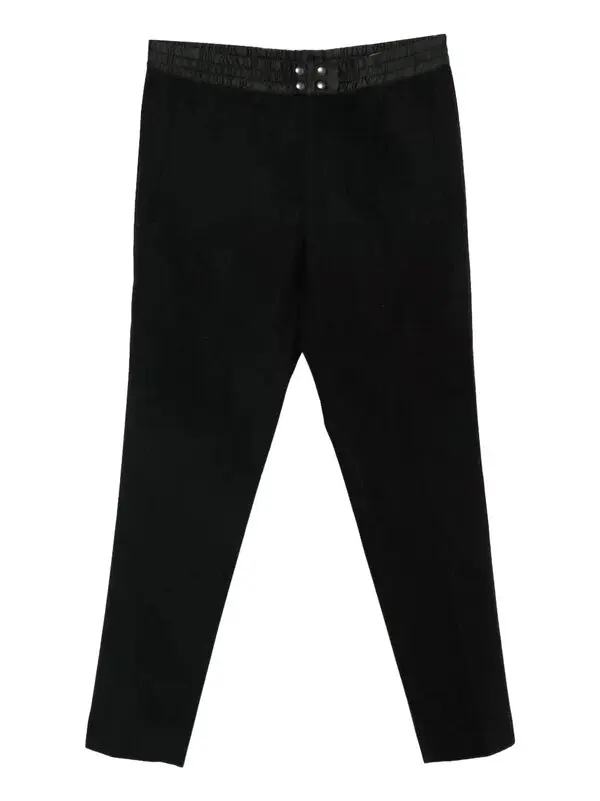 Prada 2000s Striped Trousers - Black