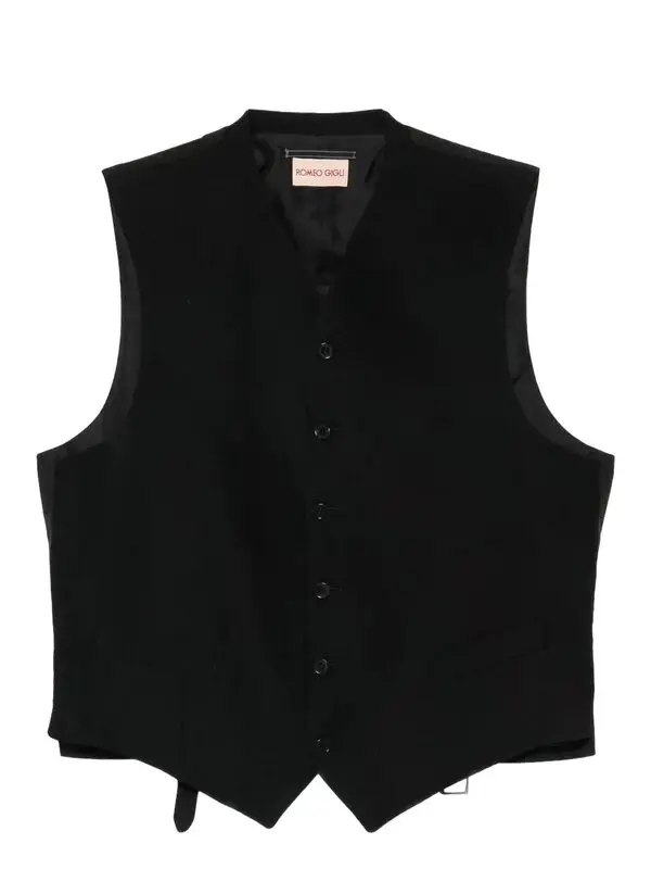 ROMEO GIGLI 1990s Waistcoat - Black