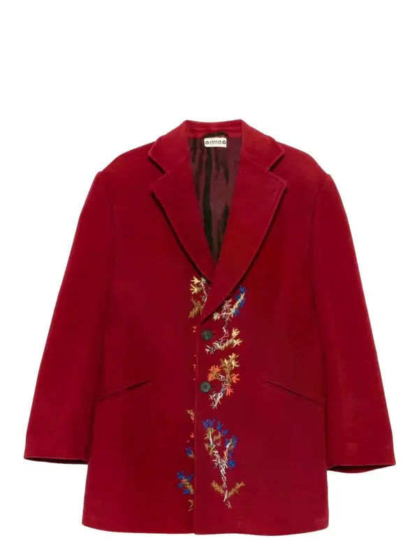 A.N.G.E.L.O. VINTAGE CULT Embroidered Coat - Red
