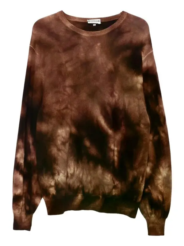 A.N.G.E.L.O. VINTAGE CULT Tie-dye Cashmere Sweater - Brown