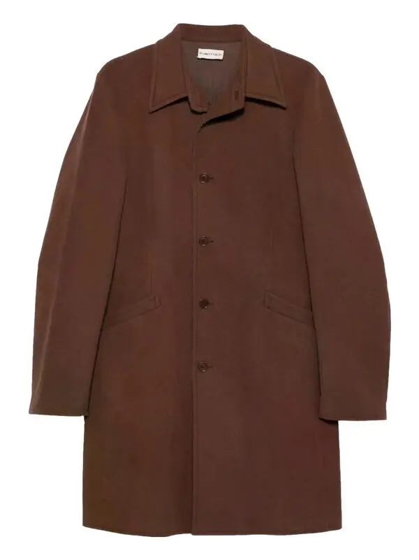 ROMEO GIGLI 1990s Buttoned Coat - Brown