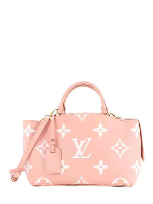 LOUIS VUITTON Petit Palais Bicolor Monogram Empreinte Giant Satchel - Pink