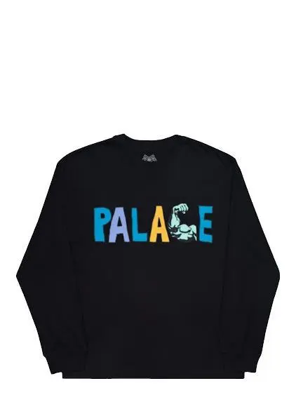 PALACE Muscle Long Sleeve T-shirt - Black
