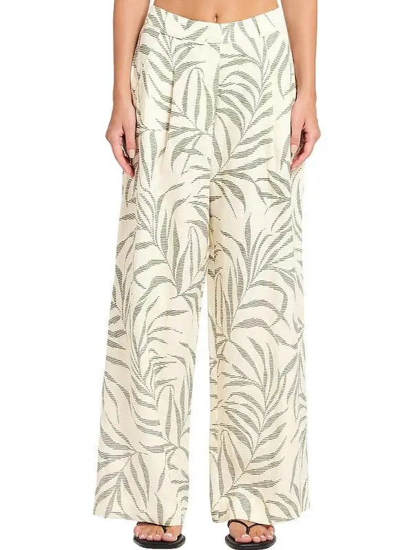 JETS Wide Leg Cover Up Pants - Cream