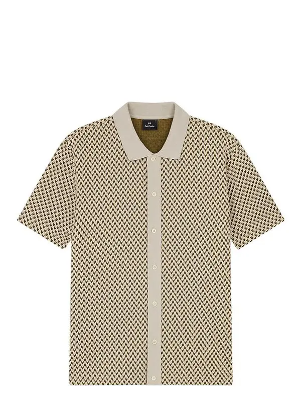 Paul Smith Chevron Pattern Shirt - White