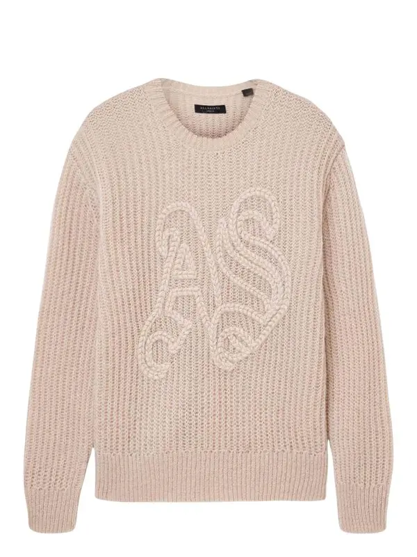 ALLSAINTS Embroidered Chainy Sweater - Brown
