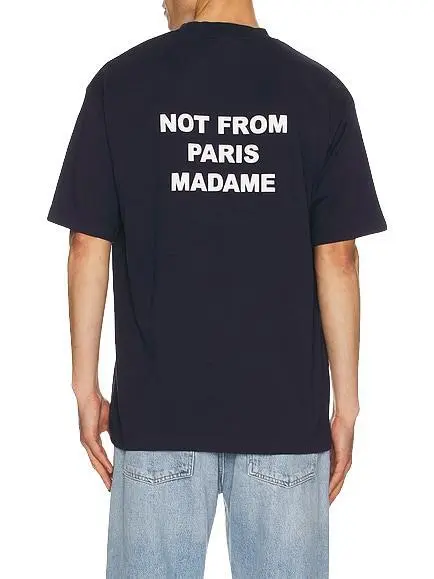 Drole De Monsieur Dr&ocirc;le De Le T-shirt Slogan - Navy