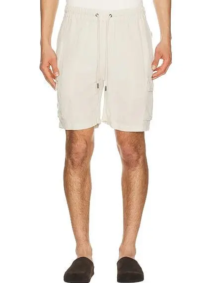 Onia Air Linen Cargo Shorts - Stone