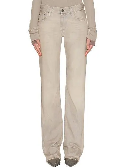 HAIKURE Carly Slim Straight Leg - Pearl Grey