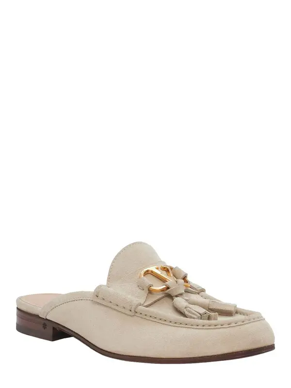 Valentino Garavani Vlogo Tassel Loafer Mule - Geyser