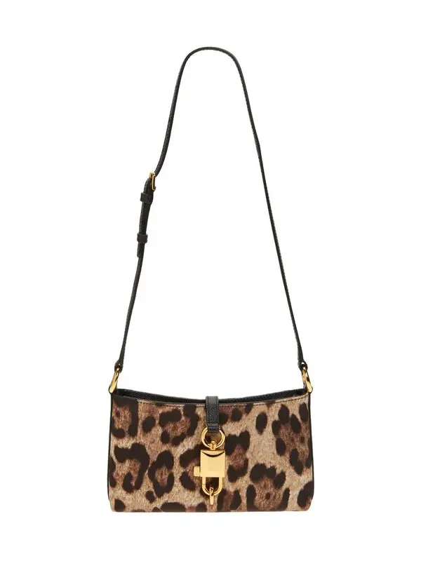 Dolce & Gabbana Sicilian Street Leopard Print Shoulder Bag - Hy13m Leo New