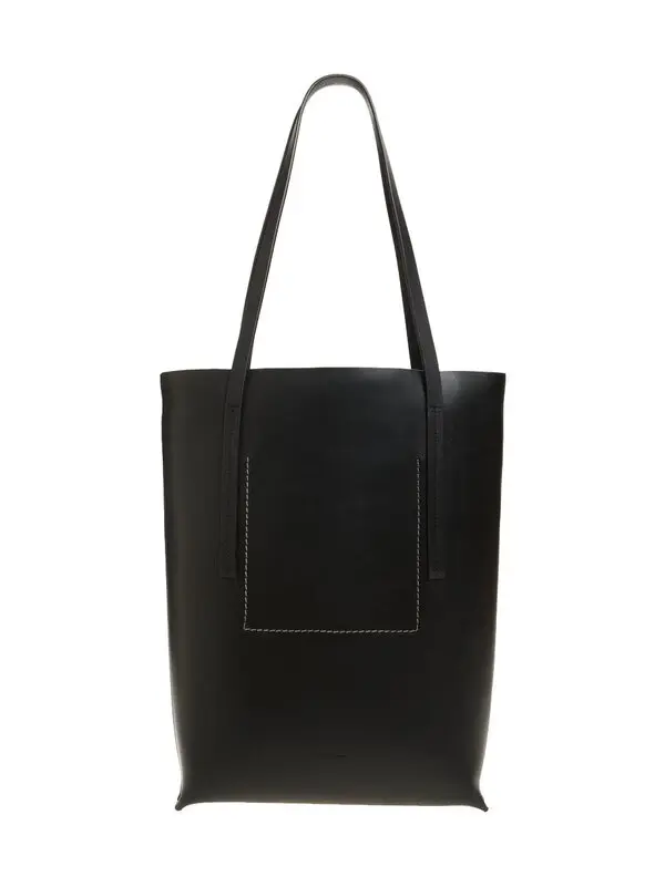 Rick Owens Leather Shopper Bag - Black