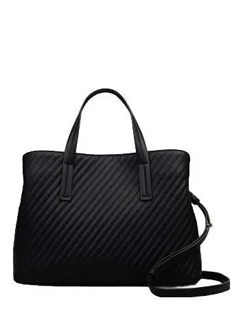 RADLEY Dukes Place Diagonal Quilt Satchel Bag - Black