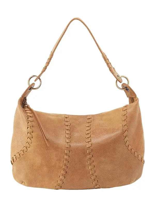 Hobo Opal Leather Shoulder Bag - Whiskey