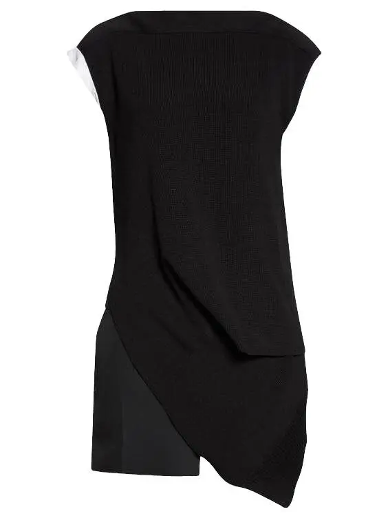 Sacai Suiting X Knit Dress - Black