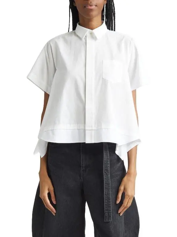 Sacai Poplin Shirt - Off White