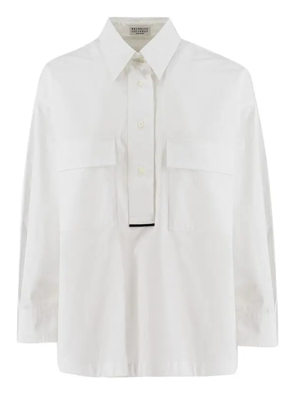 Brunello Cucinelli Cotton Shirt - White
