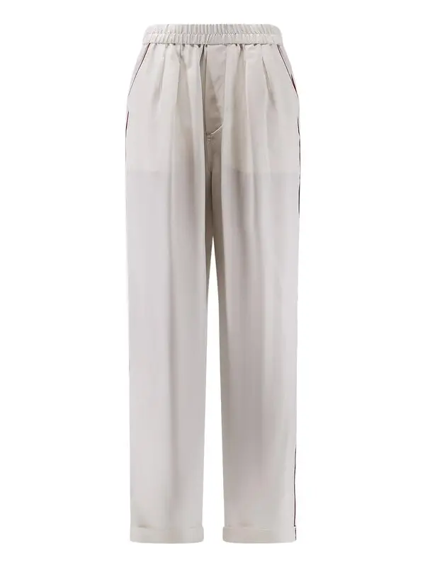 TOM FORD Silk Trousers - White