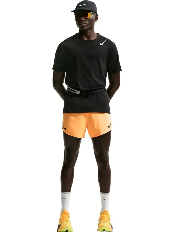 Nike Aeroswift Dri-fit Adv 4" Brief-lined Running Shorts - Orange