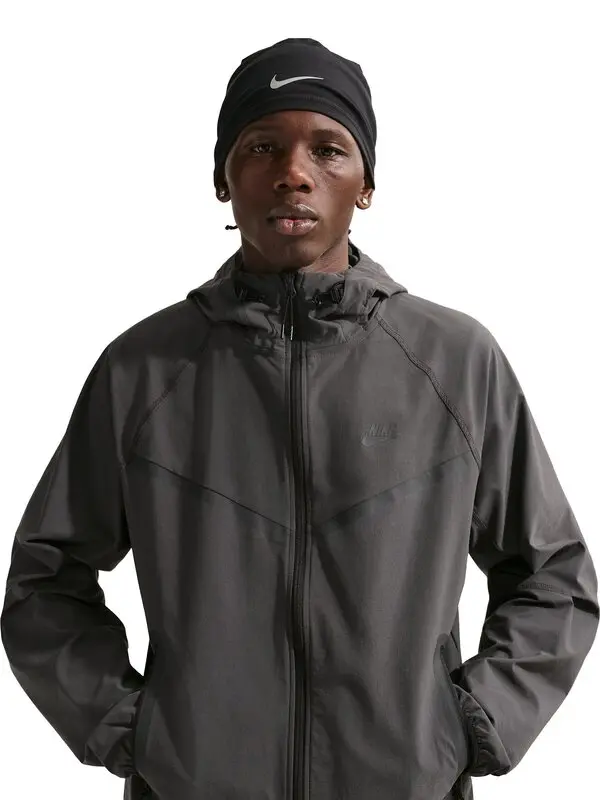 Nike Tech Dri-fit Woven Full-zip Windrunner Jacket - Grey