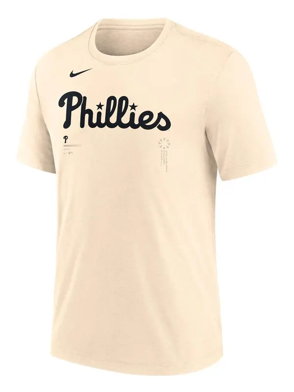 Nike Philadelphia Phillies Wordmark Mlb T-shirt - Brown