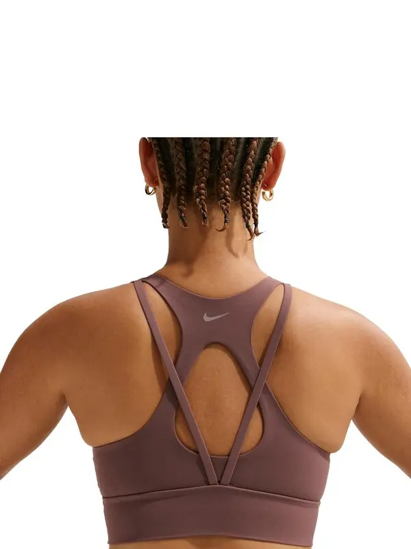 Nike Zenvy Light-support Padded Longline Sports Bra - Purple
