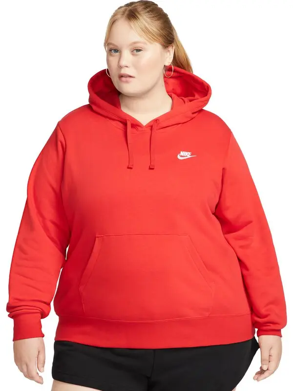 Nike Sportswear Club Fleece Pullover Hoodie - Red