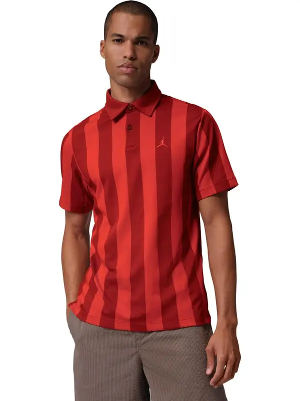 JORDAN Sport Dri-fit Printed Golf Polo - Red