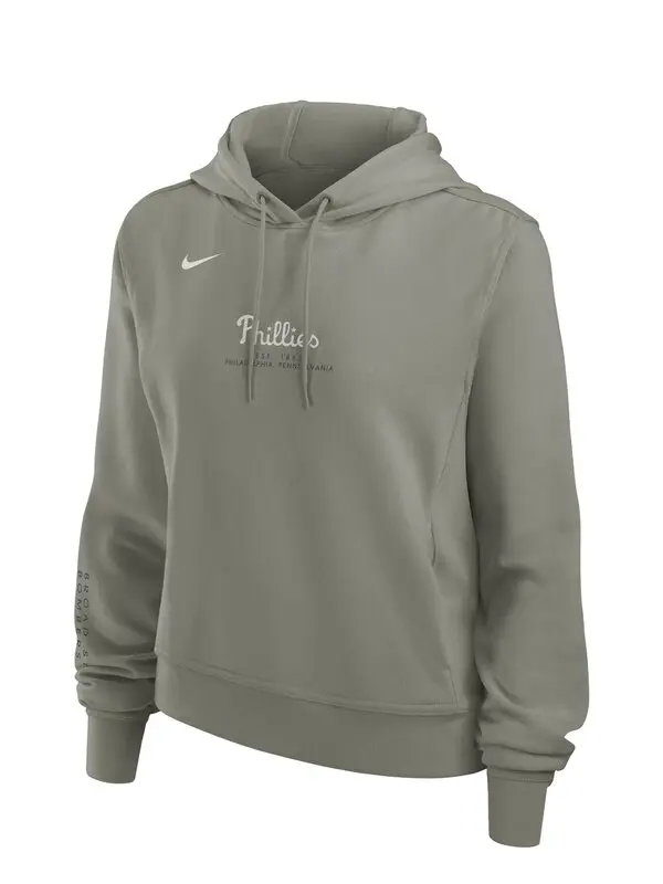 Nike Philadelphia Phillies Performance Dri-fit Mlb Pullover Hoodie - Brown
