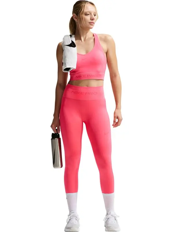 Nike Pro Seamless High-waisted 7/8 Leggings - Pink