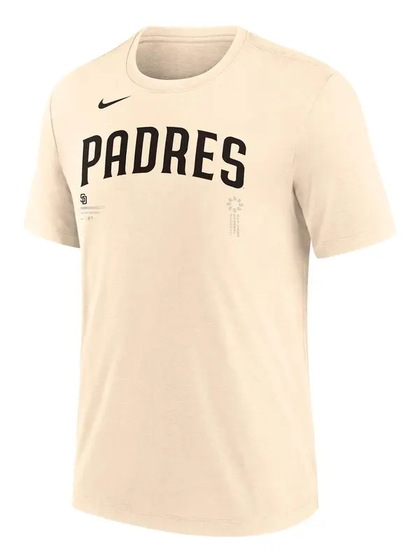 Nike San Diego Padres Wordmark Mlb T-shirt - Brown