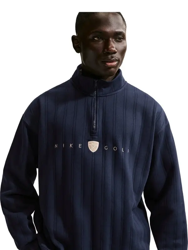 Nike Therma-fit Oversized 1/2-zip Top - Blue
