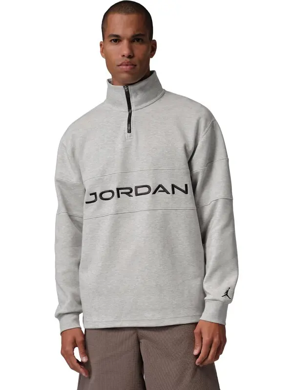 JORDAN Sport Dri-fit 1/4-zip Golf Top - Grey