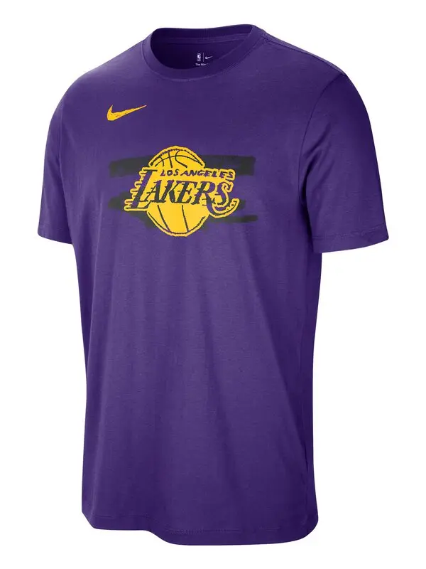 Nike Los Angeles Lakers Courtside Nba T-shirt - Purple